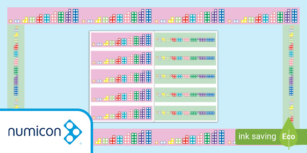 👉 Counting Numicon Shapes Display Borders (teacher made)